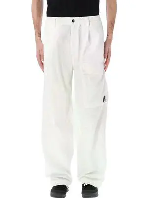 C.P. COMPANY Belt-loop Buttoned Trousers - White