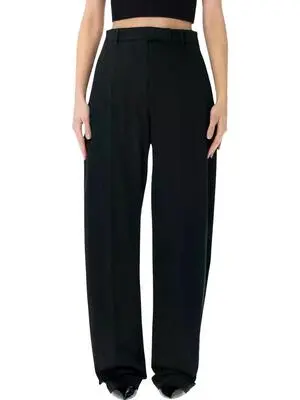 THELATEST Belt-Loop Trousers Black