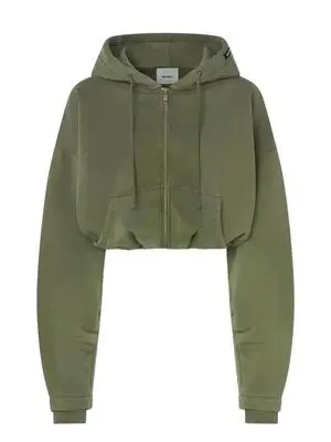 HALFBOY Hooded Zip-up - Green