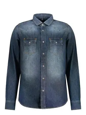 DIESEL Denim Long-sleeve Shirt - Blue