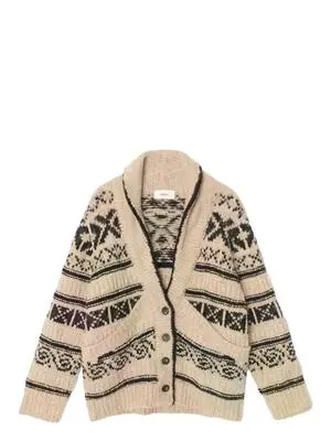 Xirena Fair Isle Knit Cardigan - Neutrals