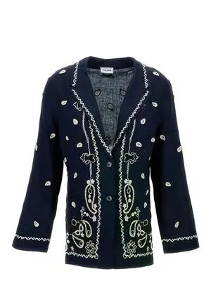 P.a.r.o.s.h Paisley-embroidered Blazer - Blue