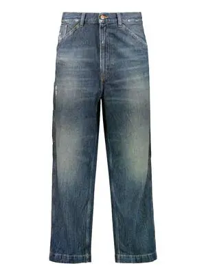 DIESEL Straight-leg Jeans With Washed Effect - Blue