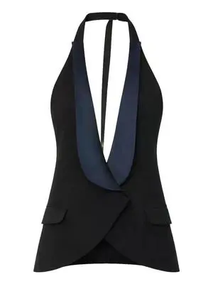 Christopher Esber Halterneck Vest - Black