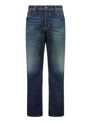 DIESEL Faded-effect Cotton Jeans - Blue