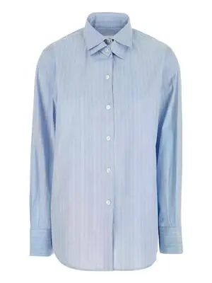 RÓHE Striped Shirt - Blue