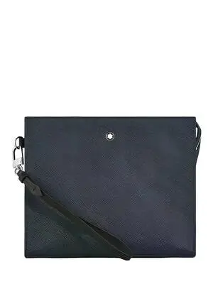 Montblanc Sartorial Leather Square-shape Clutch Bag - Blue