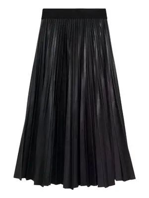 Simkhai Kezia Pleated Midi Skirt - Black
