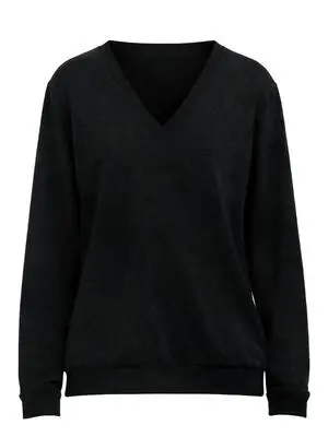 Tibi Trompe L'oeil V-neck Top - Black