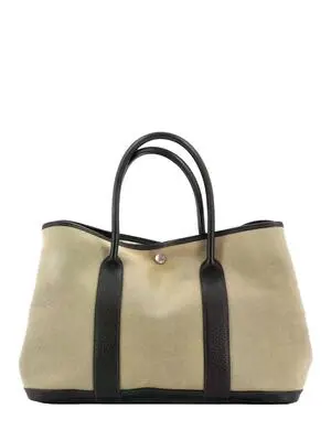 Hermès Garden Party Toile And Leather 36 Tote Bag - Brown