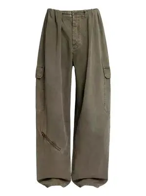 Loewe Pleated Cargo Pants - Green