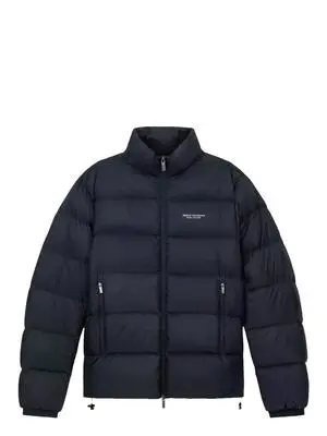 Armani Exchange Zip-up Puffer Jacket - Blue