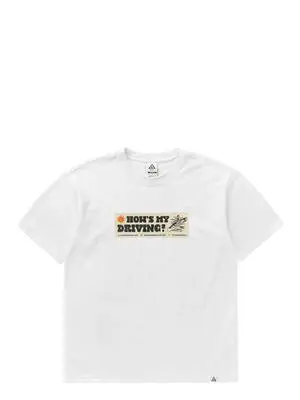 Nike Oc Canoe Sticker Graphic-print T-shirt - White