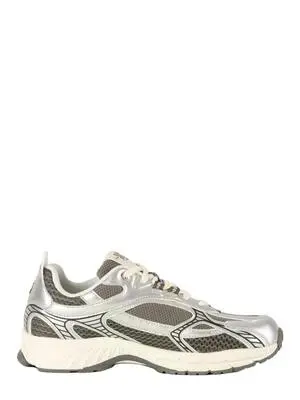 MERCER The Re-run Panelled Sneakers - Silver