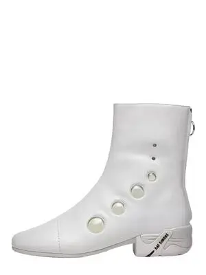 Raf Simons Circle Detail Boots - White