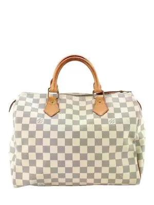 LOUIS VUITTON Speedy Handbag Damier 30 - White