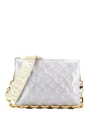 LOUIS VUITTON Coussin Pm Crossbody Bag Monogram Embossed Lambskin - Metallic