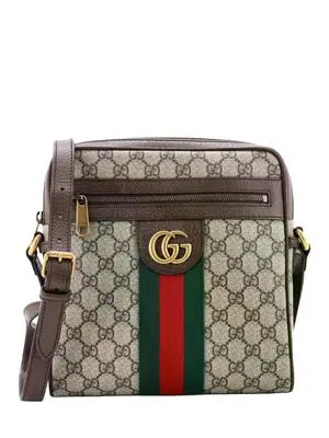 Gucci Ophidia Gg Coated Canvas Messenger Bag - Brown