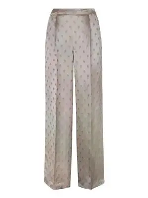 FENDI Floral Satin Trousers