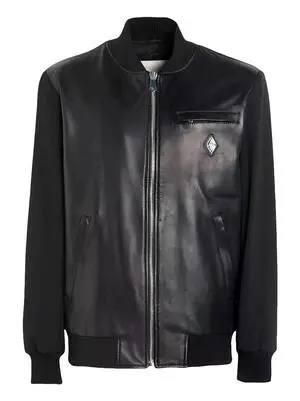 YES LONDON Panelled Bomber Jacket - Black