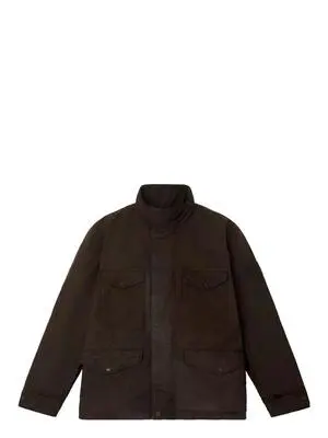 Stone Island Flap-pocket Jacket With Compass Badge - Brown