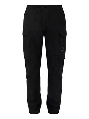 C.P. COMPANY Buttoned Cargo Pants - Black