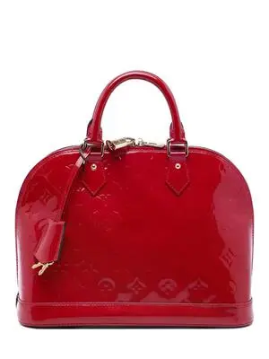 LOUIS VUITTON 2013 Monogram Vernis Alma Pm Handbag - Red