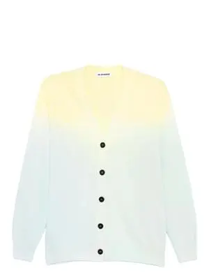 JIL SANDER Buttoned Gradient Cardigan - Blue