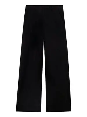 Gcds Pleated Wide-leg Trousers - Black