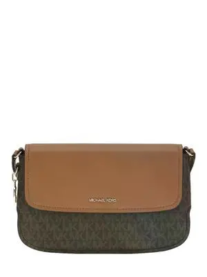 Michael Kors Logo-pattern Crossbody Bag - Brown