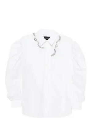 Simone Rocha Draped Sleeve Shirt - White