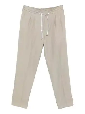 Brunello Cucinelli Pleated Drawstring Trousers - Neutrals