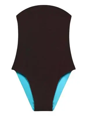 Bond Eye Felicia Strapless Reversible Bodysuit - Brown