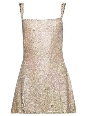 CLIO PEPPIATT Sleeveless Mini Dress - Gold