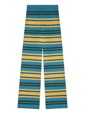 Calle Del Mar Striped Trousers - Blue