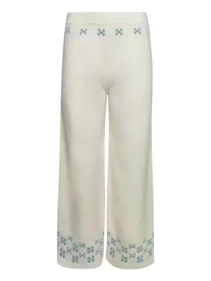 Calle Del Mar Fair Isle Trousers - Neutrals
