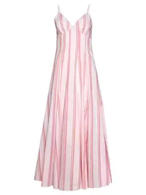 Rosie Assoulin Striped Midi Dress - Pink