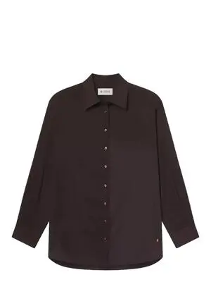 Eterne Button-fastening Point-collar Shirt - Brown