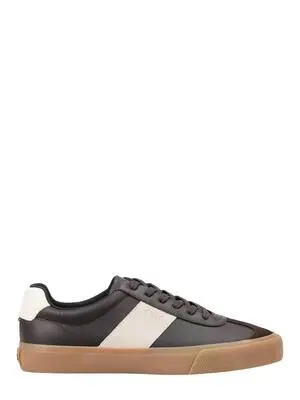 BOSS Panelled Lace-up Sneakers - Brown