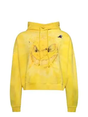 HELLSTAR Mad Sun Graphic Hoodie - Yellow