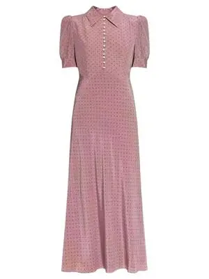 Alessandra Rich Polka-dot Dress - Pink