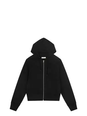 ENTIRE STUDIOS Slim Zip-up Hooded Sweater - Black