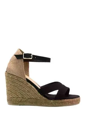 CastaÑer Bruna Criss-cross Espadrilles - Black