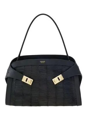 FERRAGAMO Hug Handbag - Black