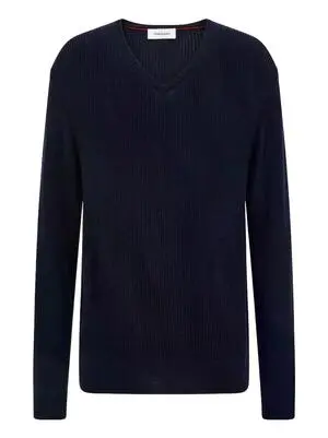 FERRAGAMO V-neck Sweater - Blue