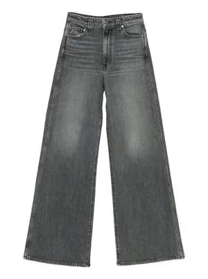 Khaite Dane Wide Leg Jeans - Grey