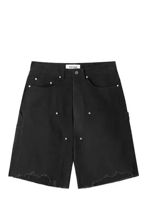 TONYWACK Frayed Carpenter Shorts - Black