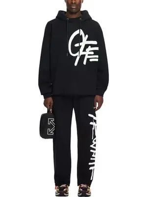 Off-White Loose Fit Hoodie - Black