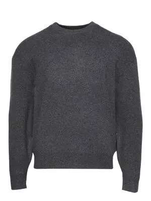 Alexander Wang Crew Neck Long Sleeve Sweater - Grey