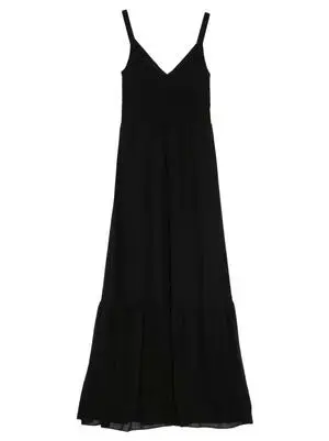 Michael Kors Smocked Maxi Dress - Black